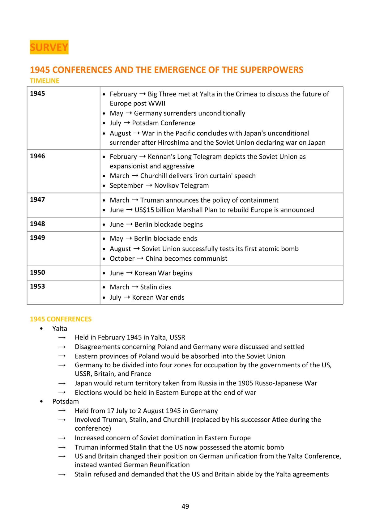Modern History HSC 2023 Complete Course Notes | Modern History - Year ...