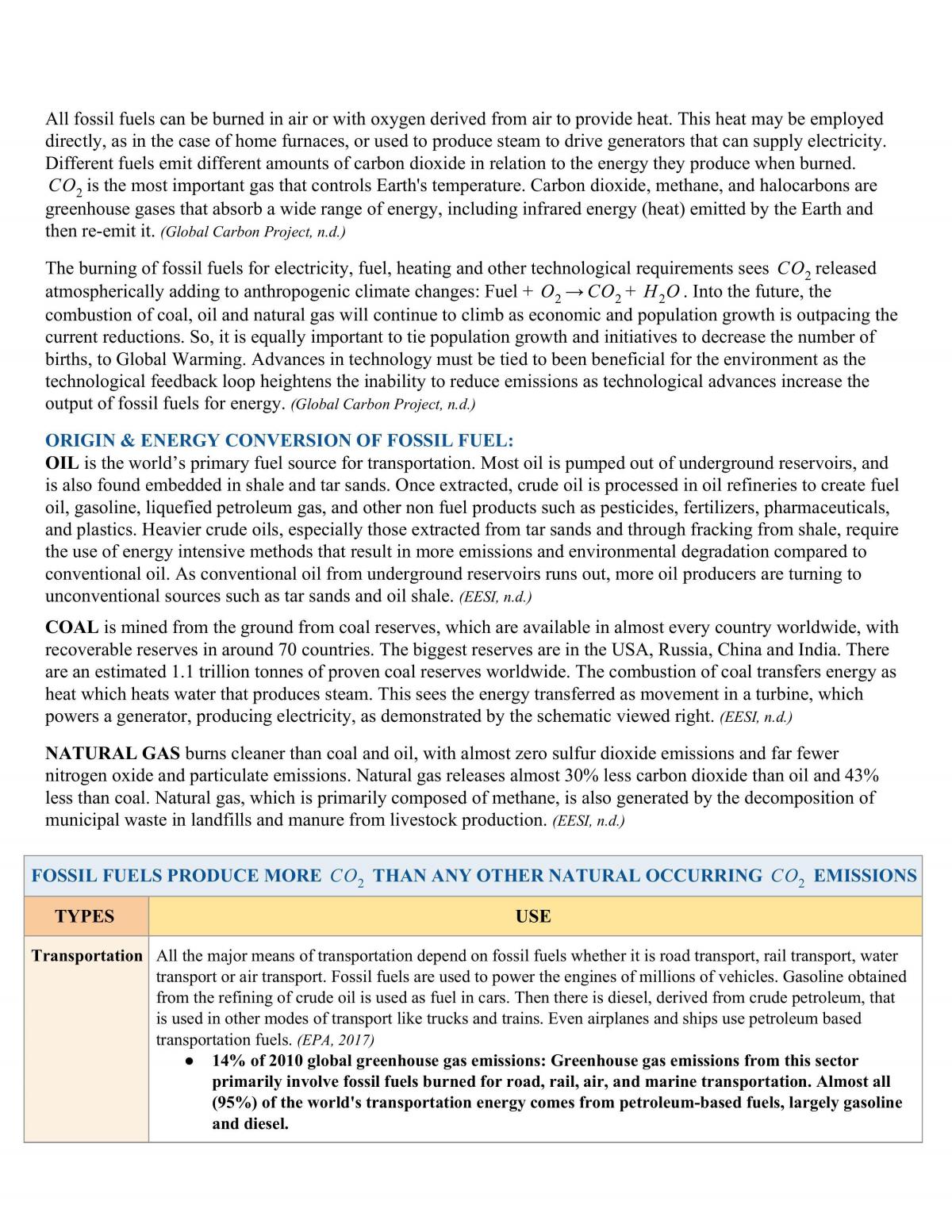 Case Study on Global Warming and Humans Contributing to Global Warming ...