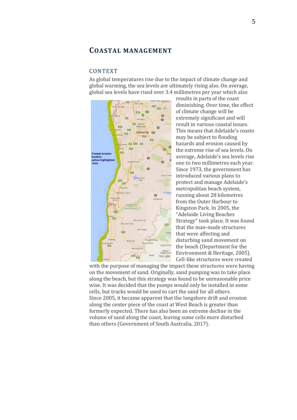 Geography Coasts Report | Geography - Year 11 SACE | Thinkswap